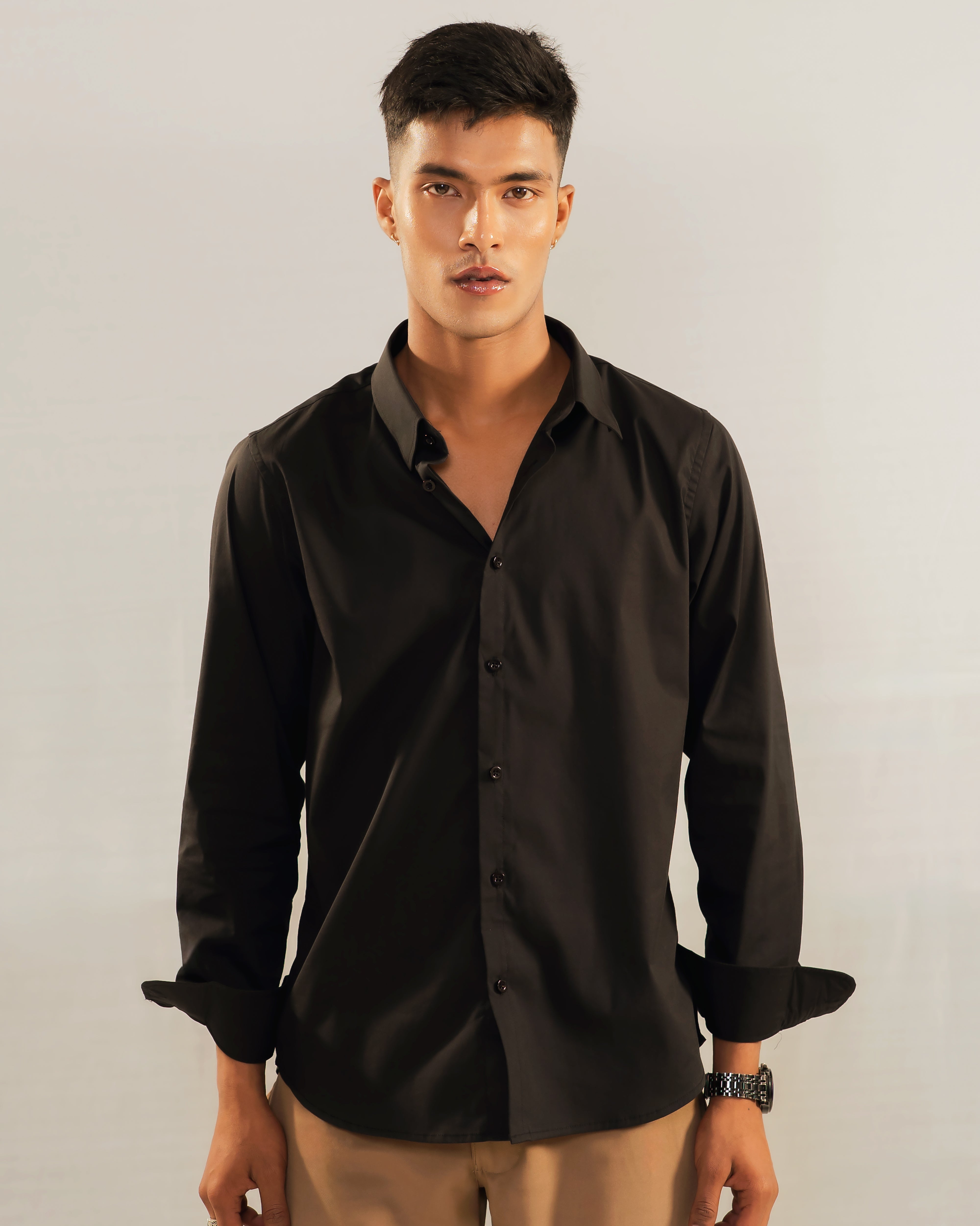 Essential Solid Shirt for Men | Relaxed Fit Shirt – Aston Clothing